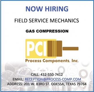 Now Hiring, PCI Process Components, Inc.