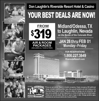 Your Best Deals Are Now!, Don Laughlin's Riverside Resort, Laughlin, NV