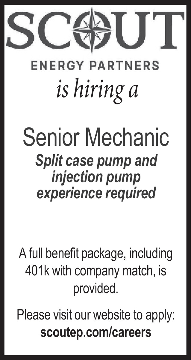 Senior Mechanic, Scout Energy Partners