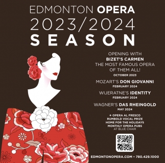 2023/2024 Season, Edmonton Opera, Edmonton, AB
