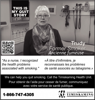 This Is My Quit Story, Timiskaming Health Unit, Temiskaming Shores, ON