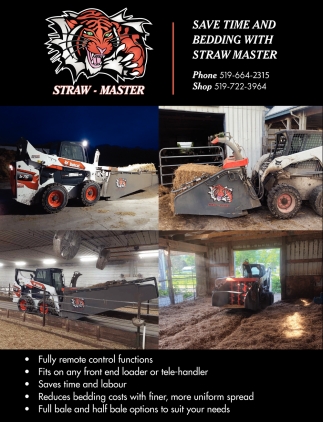 Save Time And Bedding With Straw Master, Straw Master, St. Jacobs, ON