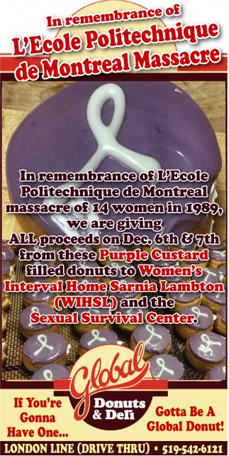 In Remembrance Of L'Ecole Politechnique De Montreal Massacre, Global ...