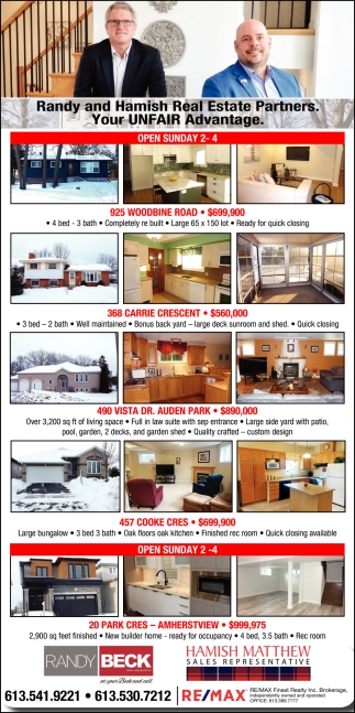 Randy And Hamish Real Estate Partners, RE/MAX Finest Realty Inc: Randy ...